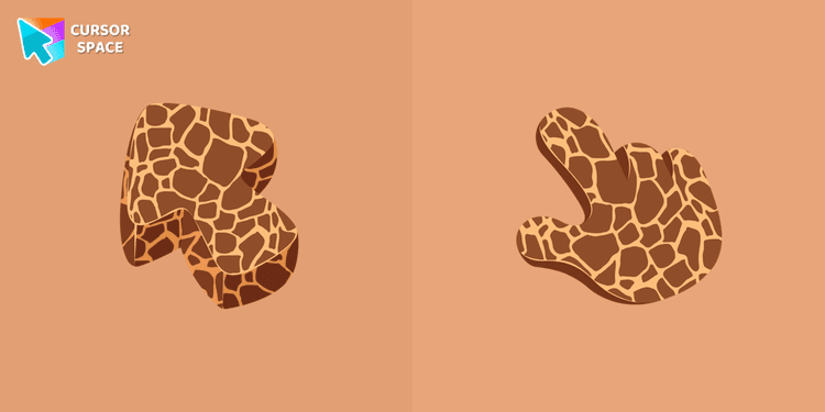 Custom Cursor Giraffe Texture - Cursor Pack | Cursor Space